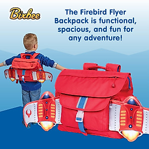 Bixbee Kids Backpack, Childrens Backpack for Girls & Boys, Water Resistant Backpack with Pockets, Durable Zippers & Easy Carry Design - Great Size for School & Travel in Sparkalicious Pink Butterflyer