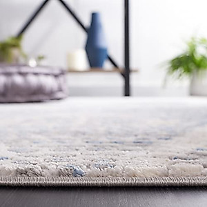 Safavieh Palma Collection 9' x 12' Beige/Blue PAM318A Modern Contemporary Non-Shedding Area Rug