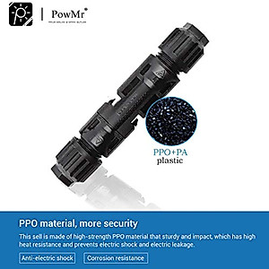 PowMr 48PCS Solar connectors - IP67 Male/Female Solar Connectors(24 Pairs Solar connectors)