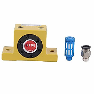 1/8 NPT Pneumatic Vibrator, Air Compressor Accessory Provide Inline Vibration for Sandblaster Cabinet Hopper Industrial Machine