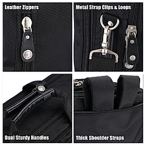 FreeBiz Laptop Backpack Messenger Bag-Hybrid Briefcase Bag BookBag Rucksack with Handle and Shoulder Strap Fits Up To 18.4 Inch Gaming Notebook Compute (18.4 inches, Black)