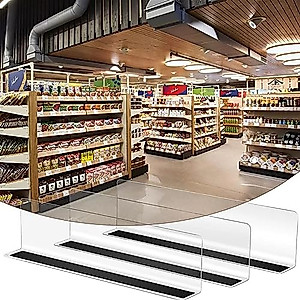 Garneck 6pcs Shelf Divider Bookends Adjustable Closet Organizer Adjustable Dividers for Drawers Supermarket Shelf Organizer Supermarket Shelf Separator Shop Drawer Dividers Magnetic Stripe