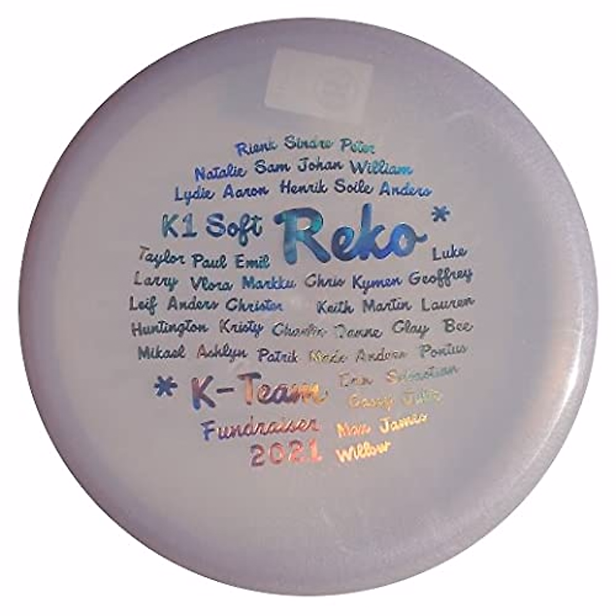 Kastaplast Limited Edition 2021 Team Series K1 Soft Reko Putter Golf Disc [Colors May Vary] - 173-176g