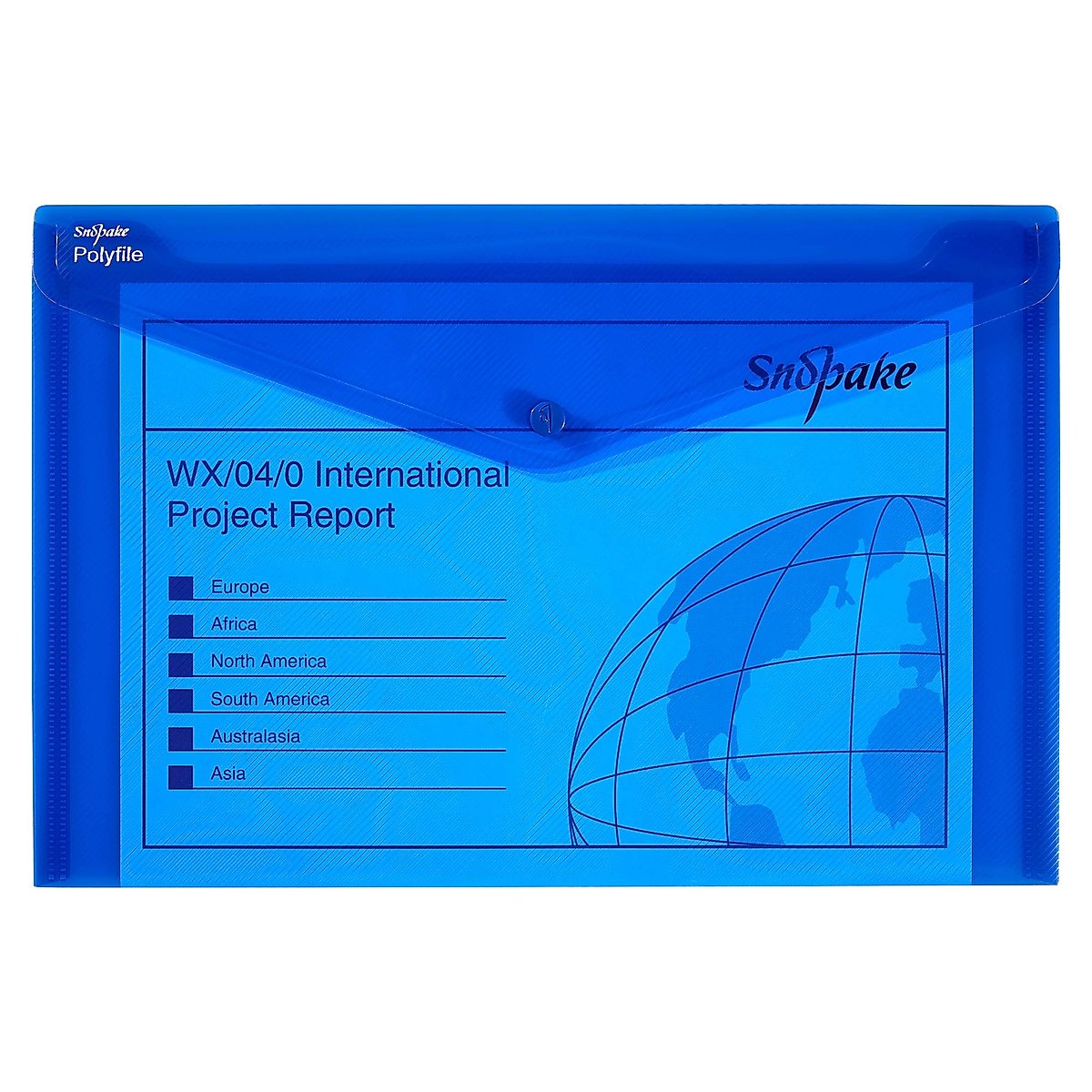 Snopake Foolscap Polyfile Popper Wallet with Press Stud - Electra Assorted [Pack of 15] Ref: 14756RY - [Amazon Exclusive]