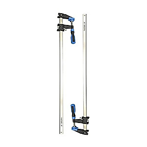 FASTORS Bar Clamps for Woodworking 36 Inch,2-Pack Wood Clamps Adjustable and Release Quickly,Throat Depth 2.5 Inch, Serrated Steel Rail,Bar Clamps Force 600 Lbs