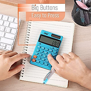 Mr. Pen- Standard Function Calculator, 12 Digits, Small Calculator, Solar Calculator, Pocket Calculator, Simple Calculator, Basic Office Calculators, Solar Handheld Calculator, Standard Calculator