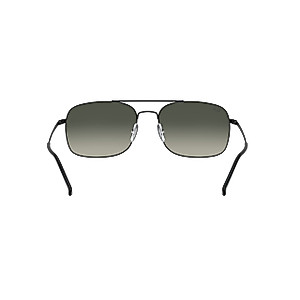 Ray-Ban RB3611 Square Sunglasses, Matte Black/Light Grey Gradient Dark Grey, 60 mm