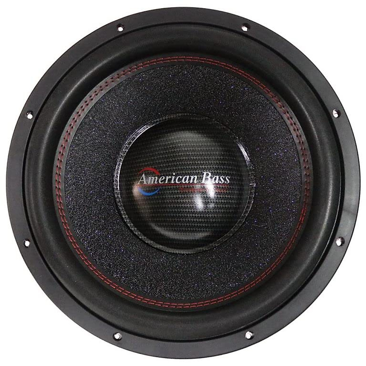 American Bass HAWK 15 Inch Dual 4 Ohm Voice Coil 3000 Watt Subwoofer Speaker with 80 Ounce Magnet and Kevlar Fiber Non-Pressed Paper Cone, Red