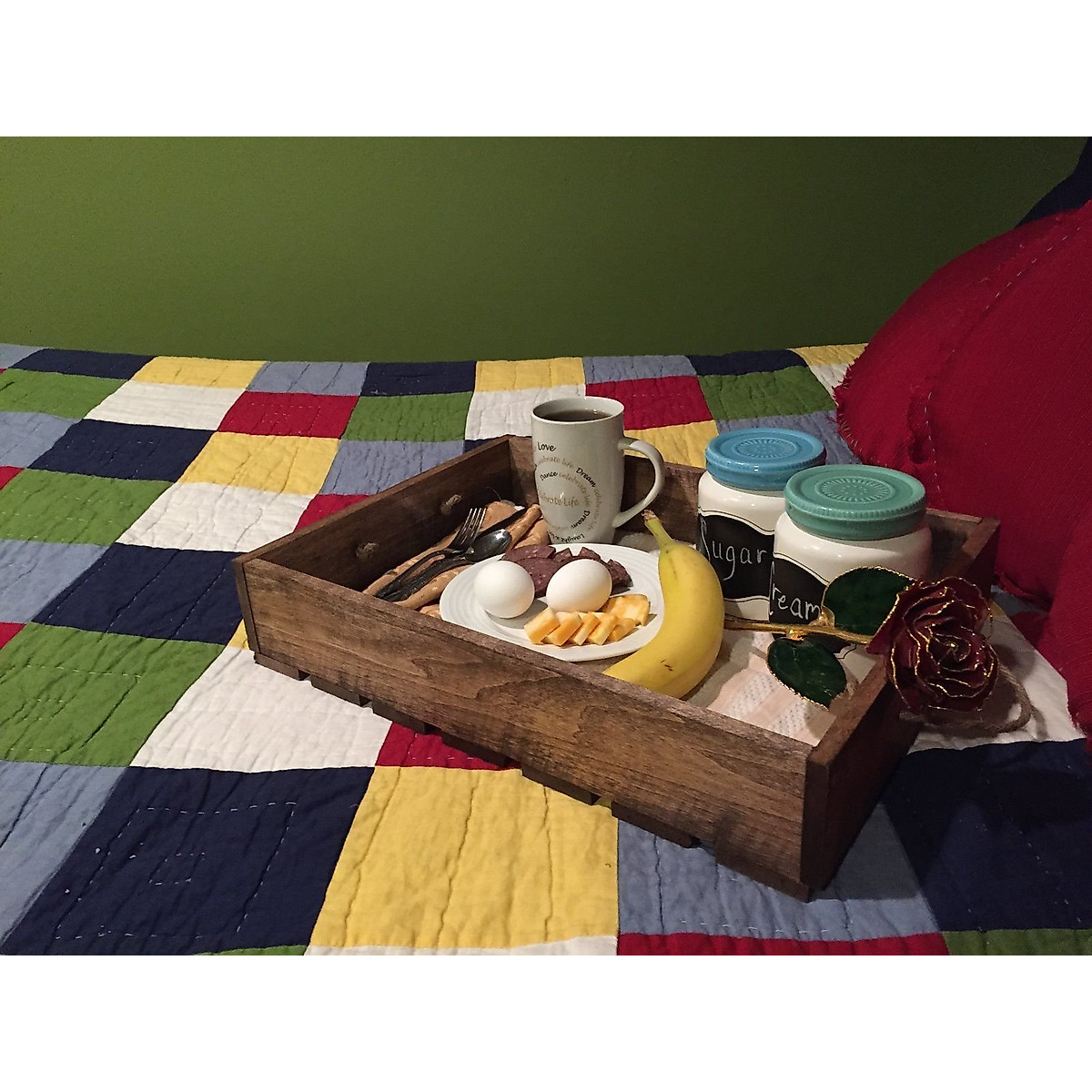 Darla'Studio 66 Antique Style Wooden Serving Tray