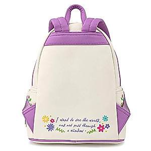 Loungefly Disney Tangled Tower Scene Womens Double Strap Shoulder Bag Purse