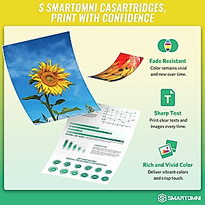S SMARTOMNI Compatible LC103 Ink Cartridges Replacement for Brother LC103 XL for Brother MFC-J870DW MFC-J450DW MFC-J6920DW MFC-J470DW DCP-J152W MFC-J4310 MFC-6720DW Printer 10-Pack Color Set