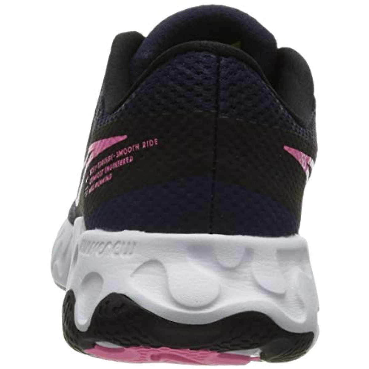 Nike Women's WMNS Renew Ride 2 Running Shoe, Blackened Blue Sunset Pulse Black Cyber, 7.5 us