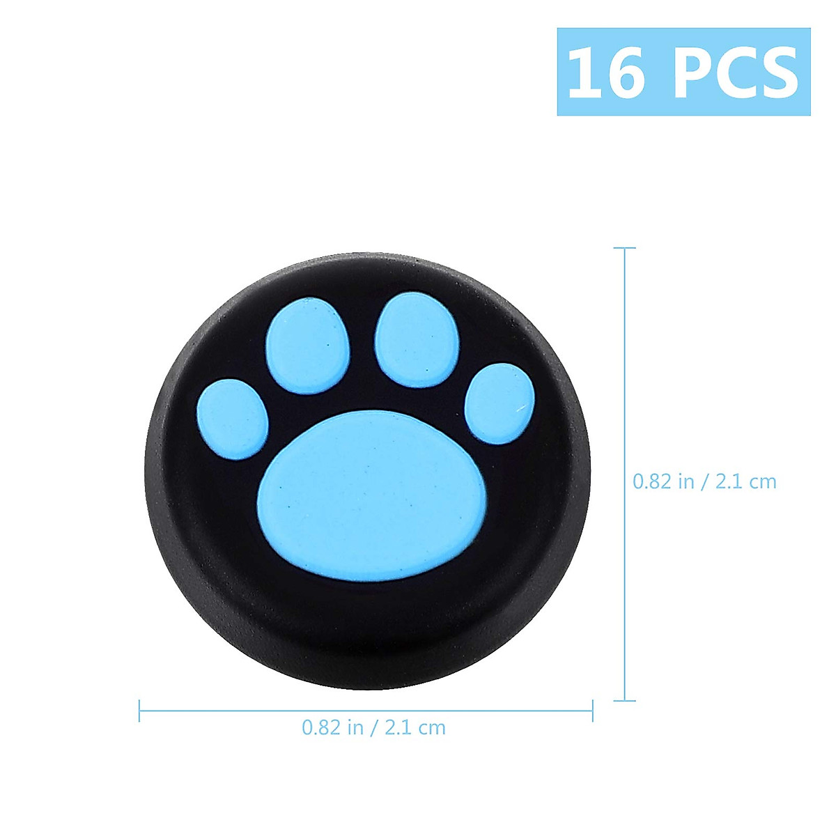 16pcs Rocker Cap Cat Claw Joystick Cases Nonslip Joystick Covers Silicone Joystick Cases Lovely Protection Covers Adorable Joystick Covers Wear-Resistant Joystick Caps