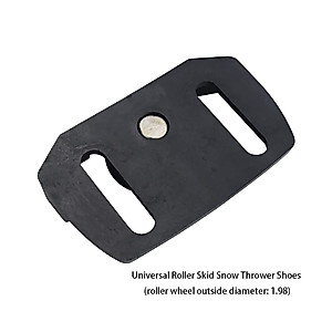 KINTLE 490-241-0038 Universal Rolling Skid Shoes Compatible with MTD/Crafstman Two & Three Stage Snow Blower, Fits for 31AH64EG700, 31AH64FG700, 31AH64FG795 and More, Black
