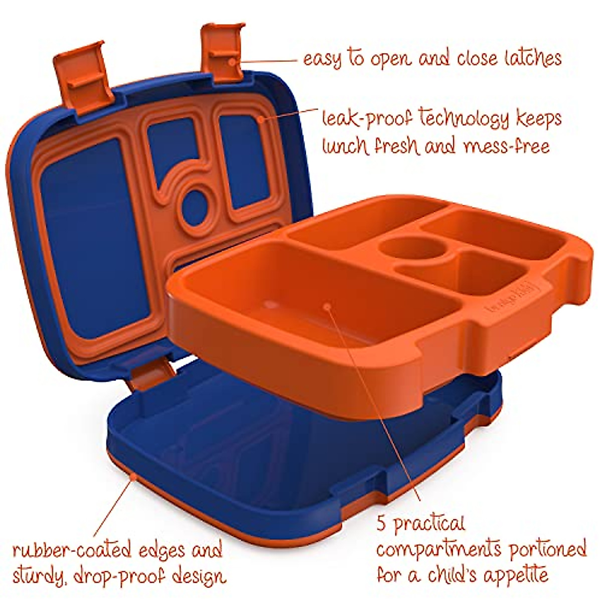 Bentgo Prints Insulated Lunch Bag Set With Kids Bento-Style Lunch Box (Sports)