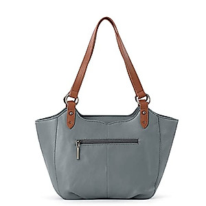 The Sak Womens Bolinas Leather Satchel, Dusty Blue, One Size US