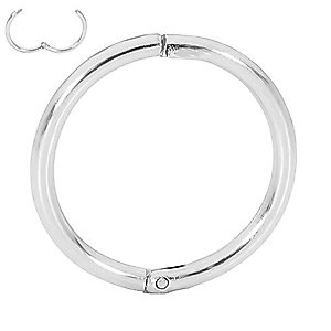365 SLEEPERS Sterling Silver Hinged Unisex Sleeper Earrings Nose Hoop Segment Ring Hand Made In Australia Nickel Free Hypoallergenic 8mm - 18mm