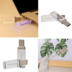 lcwamy USB 64GB USB Stick 64GB USB Drive 64GB Flash Drives USB Flash Drives 64GB USB Flash USB Drives 64GB LED External Hard Drive Memory Stick Wedding Flash Drive with Gift Box USB307