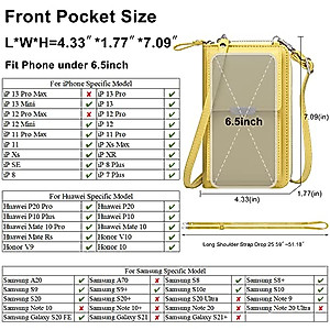 KUKOO Small Crossbody Bag Cell Phone Purse Wallet with Credit Card Slots for Women