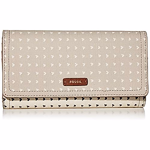 Fossil Women's Logan Leather RFID-Blocking Flap Clutch Wallet