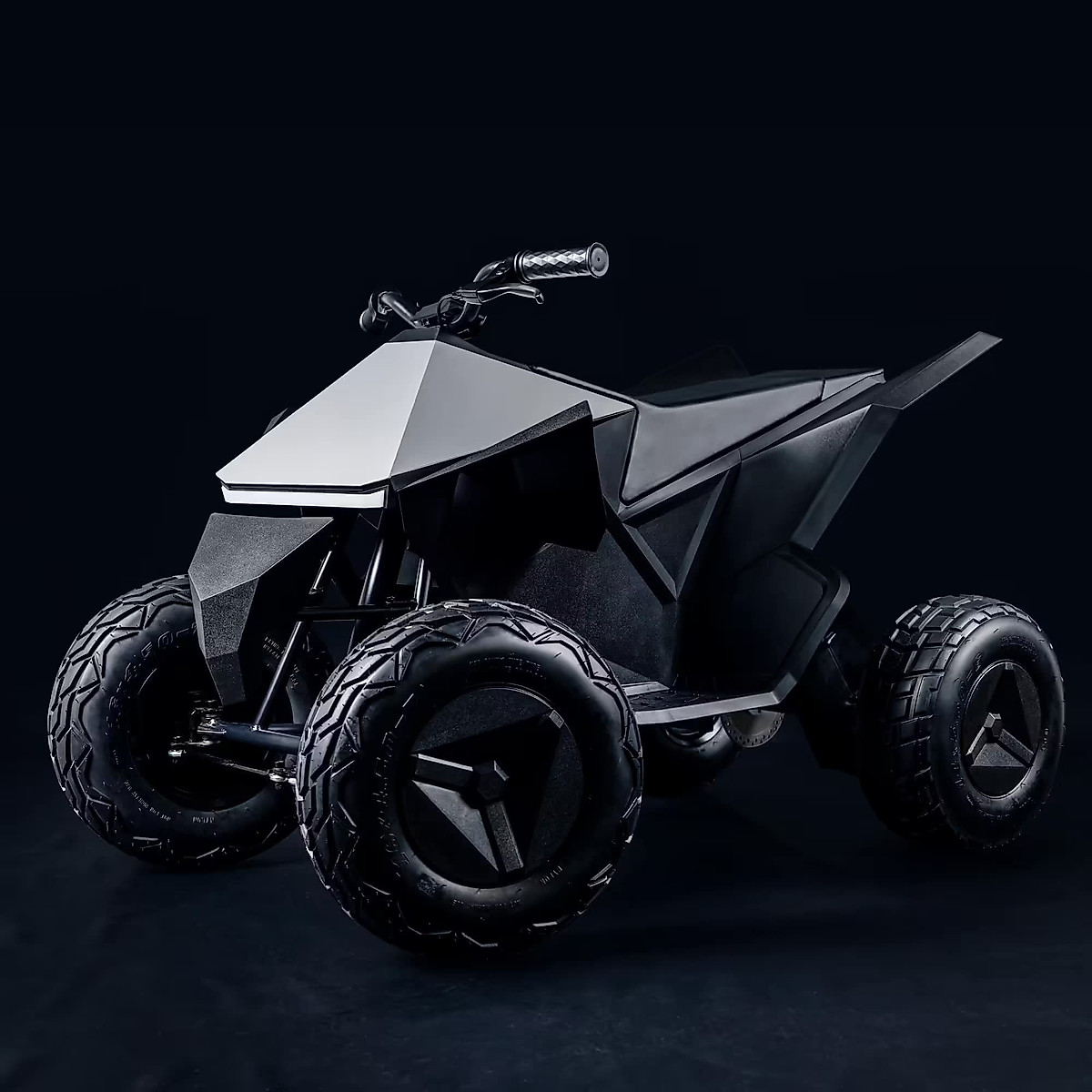 Tesla Brand Cyberquad for Kids, Four Wheel All Electric ATV, Ages 8+, 1 Year Limited Warranty, Top Speed 10 MPH, Range Up to 15 Miles, 36V Lithium Ion Battery and Charger Included, Black