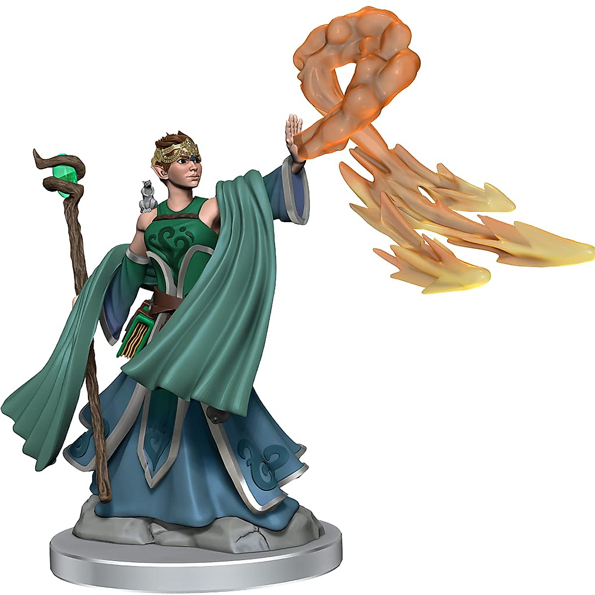 D&D Frameworks: Elf Wizard Female - Unpainted and Unassembled