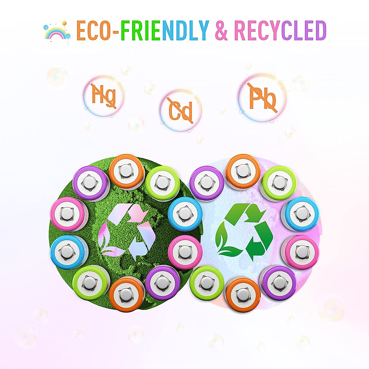 EBL Rechargeable AA Batteries 2500mAh 1.2V Ni-MH Double AA Battery 10 Pack