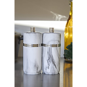 MasterClass Salt or Pepper Grinder, Plastic, Marble Effect, 12 cm