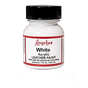 Angelus Brand Acrylic Leather Paint Waterproof 1oz - Black & White Duo