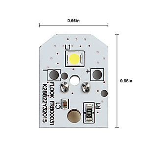 WR55X11132 Refrigerator Led Lamp Replacement，Fits for GE Refrigerator LED Light Module Replace WR55X25754 WR55X30602 WR55X26486, Without Plastic Cover, Only Led Pcb Board（8 PCS）