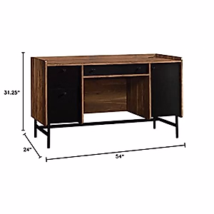 Sauder Harvey Park Desk, Grand Walnut finish