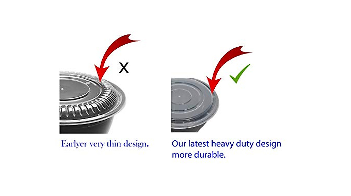 Elam Meal Prep Containers - 25 Pack for Easy Storage