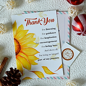 BlinkWishes Thank You Card, Thank You Greeting Cards with Envelope and Seal for Nurses Day, Admin Professional Day, Teacher Appreciation, Boss's Day, and all occasions