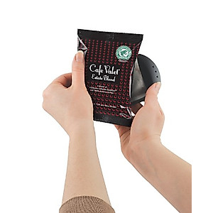 Café Valet Black Single Serve Coffee Brewer, Exclusively for use with Café Valet Coffee Packs