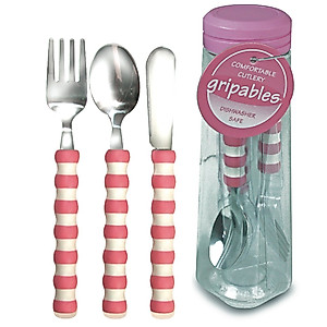Gripables Utensils - Pink