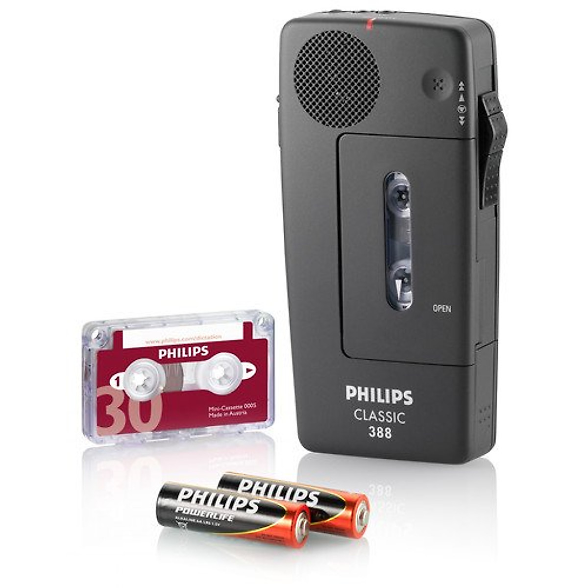 Philips LFH0388 Professional Pocket Memo, Black
