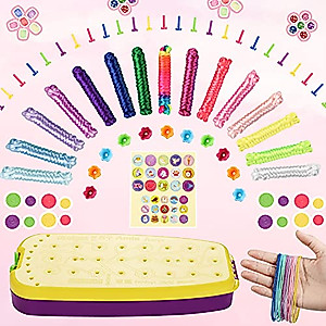 DDAI Arts and Crafts for Kids Age 8-12 Friendship Bracelet Making Kit for Girls - Best Birthday Gifts Ideas for Girl 7 9 10 11 Year Old - Popular Bracelets String Maker Toys Set