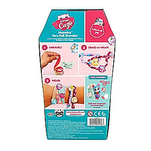 Kitten Catfé Meowble Yarn Ball Bracelet 4 Pack, Cat Ball Charms & Clasps Hidden in A Ball of Yarn to Create Your Own Friendship Bracelets with Charms! 24 to Collect in Series #1