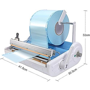 Dental Packaging Sealer, Portable Dental Sealing Machine, 6-level Temperature Adjustment, 250mm Max Sealing Width, For Hospital, Clinic, Lab