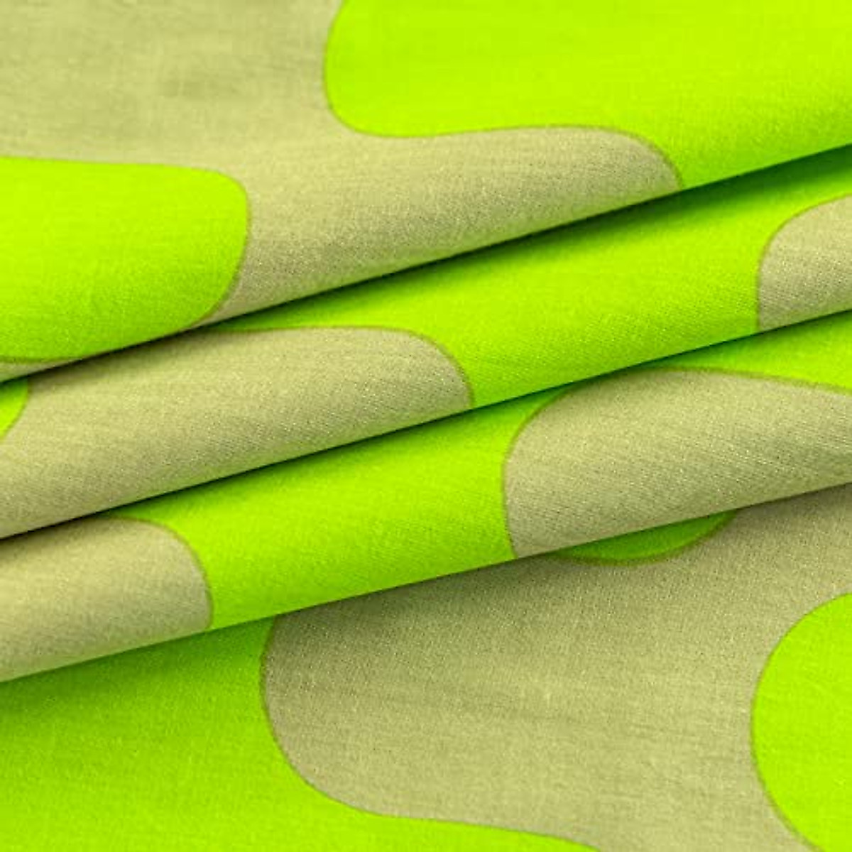 YuHeGuoJi Green Duvet Cover Queen 100% Cotton Striped Duvet Cover 3 Pcs Set 1 Fluorescent Green Geometric Duvet Cover with Zipper Ties 2 Pillowcases Modern Farmhouse Abstract Beige Bedding
