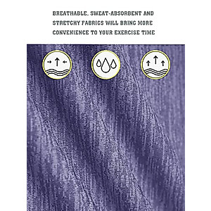 MAGNIVIT Running Shirts for Women Short Sleeve Shirts Athletic Shirts Running Shirts Cycling Shirts Gym Shirt Loose Fit Blouse Violet