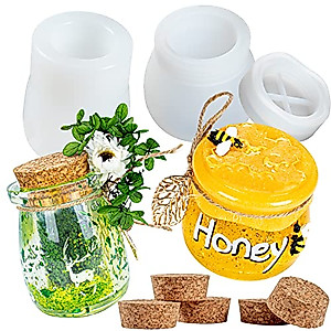 Jar Resin Molds Silicone, Storage Container Epoxy Casting Kits Set of 7