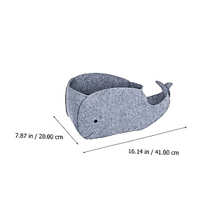 SAFIGLE 3 pcs Up Toys Home Nursery Organizing Shelf Toysnursery Cube Storage Adorable Drawer Flet Organizer Shape Design Foldable Basket Room Children Whale Toy Sundries Office Baskets