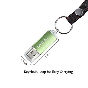 ENUODA 64GB USB Flash Drive 64GB Thumb Drives High Speed USB 3.0 Memory Stick Jump Drive Pen Drive for Storage and Backup (Green)