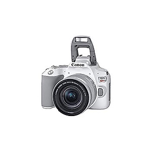 Canon EOS Rebel SL3 Digital SLR Camera with EF-S 18-55mm Lens Kit, Built-in Wi-Fi, Dual Pixel CMOS AF and 3.0 inch Vari-Angle Touch Screen, White