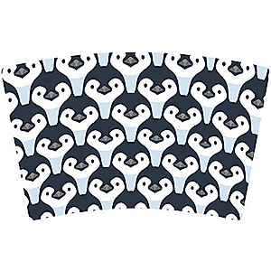 Mugzie MAX 20 Ounce Stainless Steel Travel Mug with Wetsuit Cover - Seamless Penguins