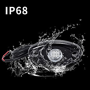 Calightskit 6 Pods LED Rock Lights Green for Jeep Off Road Truck Car ATV SUV Boat Under Body Glow Accent Lighting lamp Waterproof underglow LED Neon Underbody Fender Light Kits Lamp