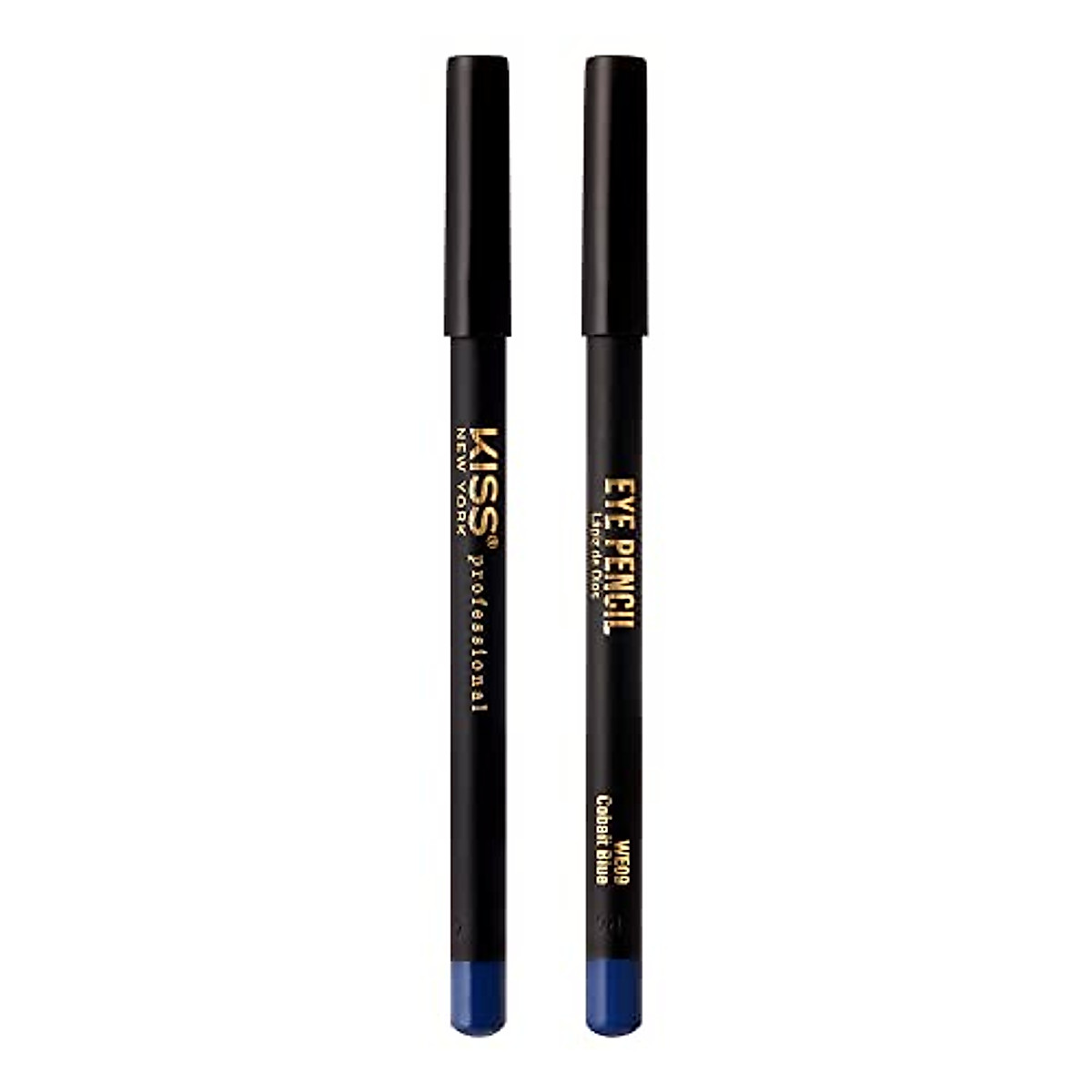KISS NEW YORK Professional Slim Eye Pencil, Creamy Soft Eye Liner, Smooth Long-Lasting Rich Eyeline Color, Natural Eye Makeup, Water-Resistant (Cobalt Blue)