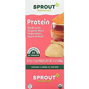 Sprout Organics Root Vegetables with Beef, 4 Oz Pouch