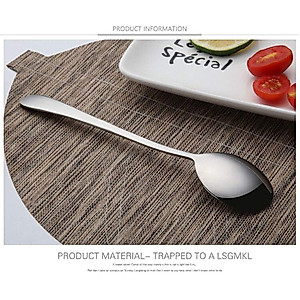 Demitasse Espresso Spoons, Mini Coffee Spoon, 4.7 Inches Stainless Steel Small Spoons for Dessert, Set of 6